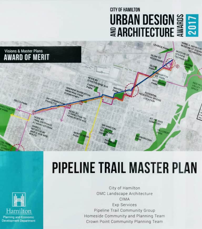 Pipeline Trail Master Plan Award - OMC Landscape Architecture